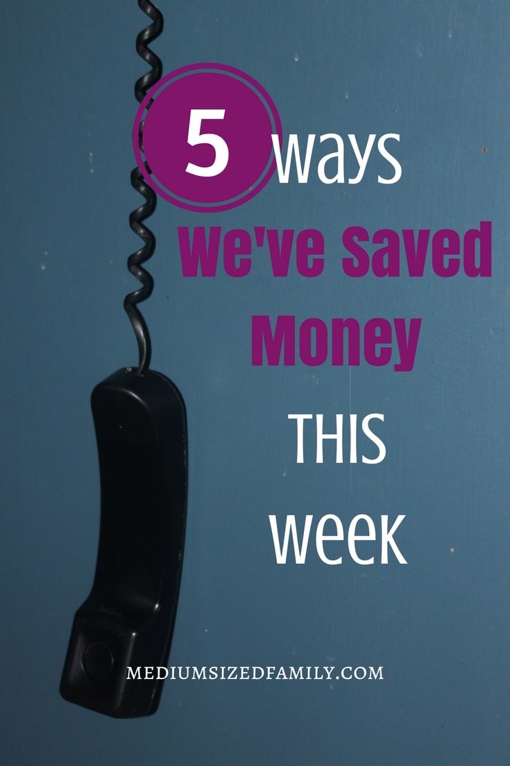5 Ways We've Saved Money This Week 63 - Medium Sized Family